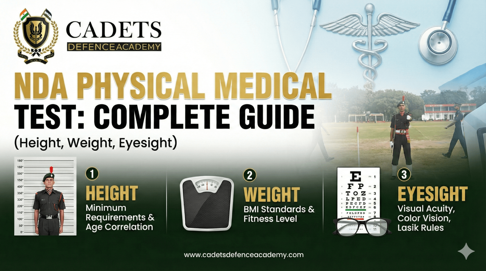 NDA Physical Medical Test: Complete Guide (Height, Weight, Eyesight)